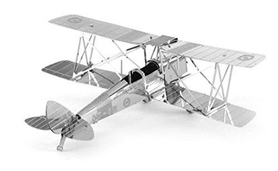GetUSCart- Metal Earth Fascinations DH82 Tiger Moth Airplane 3D Metal ...