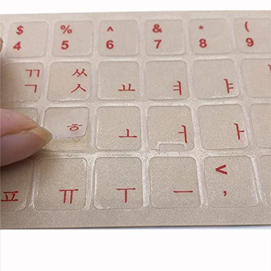 GetUSCart- 2 Pack Universal Korean Keyboard Stickers Transparent ...