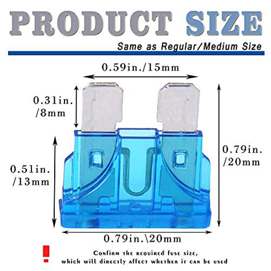 GetUSCart- (20 pcs) 15 A Standard Blade Fuse, 15Amp Automotive Fuse for ...