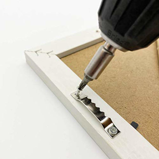 GetUSCart- EesTeck 50 Pack Small Sawtooth Picture Hangers Steel Picture ...