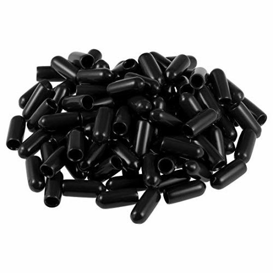 GetUSCart- uxcell 100pcs Rubber End Caps 4.5mm ID Vinyl Round Tube Bolt ...