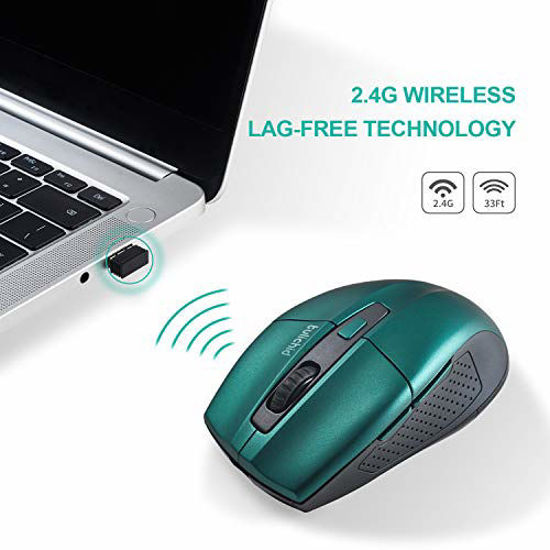 GetUSCart- Wireless Mouse Rechargeable,2.4G Noiseless Mouse with USB ...