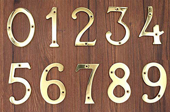 GetUSCart- Motif Collection Premium 4-Inch Solid Brass Finish House ...