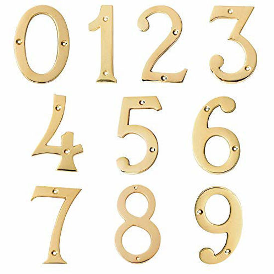 GetUSCart- Motif Collection Premium 4-Inch Solid Brass Finish House ...