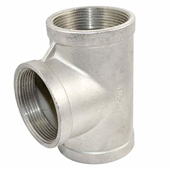GetUSCart- LOZOME 1/2" Stainless Steel Tee Female NPT Threaded T Shaped ...