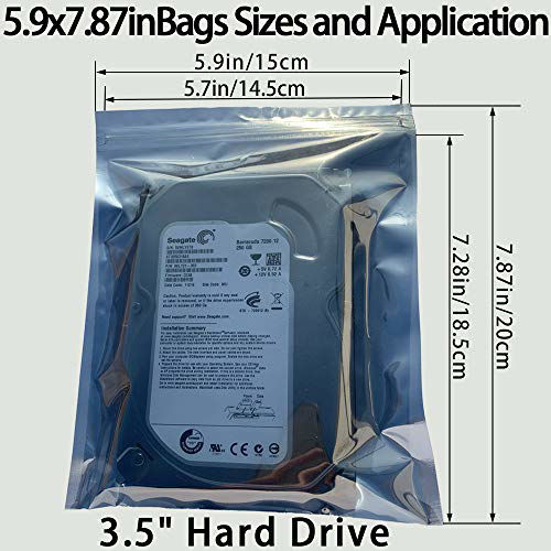 GetUSCart- Daarcin Antistatic Bags, 30pcs 3 Sizes Mixed ESD Bags with ...