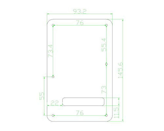 GetUSCart- Musiclily 6 Hole Strat Back Plate Tremolo Cavity Cover ...