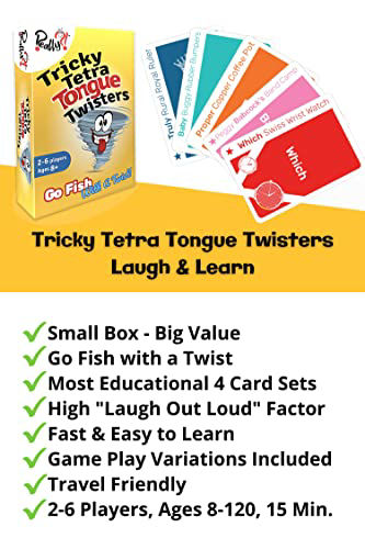GetUSCart- Tricky Tetra Tongue Twisters | Educational Card Games for ...