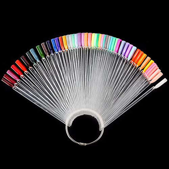 GetUSCart- JASSINS 150 Pcs Nail Swatch Sticks with Ring and Number ...