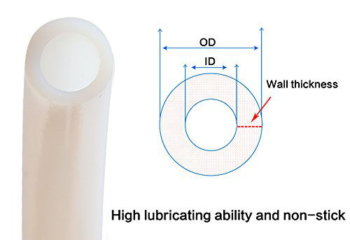 GetUSCart- PTFE Teflon tubing 10ft - 3mm ID X 4mm OD - Allen Tech PTFE ...