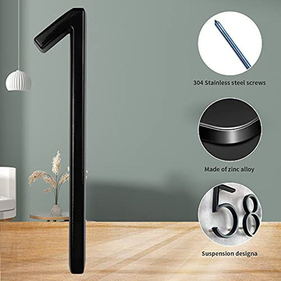 GetUSCart- Floating House Number Modern House Numbers 5 inch, Deamos ...