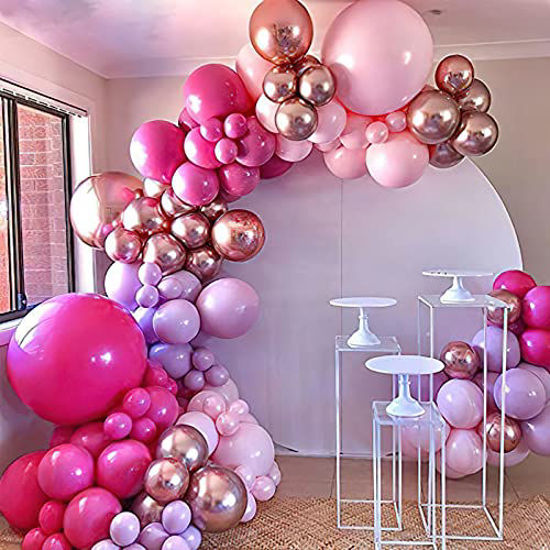 GetUSCart- PartyWoo Hot Pink Balloons, 75 pcs 12 inch Latex Balloons ...