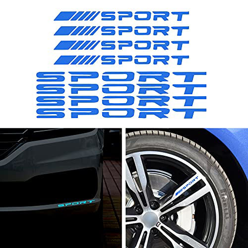 GetUSCart- TOMALL 8Pcs Sport Emblem Reflective Stickers for Car Wheels ...