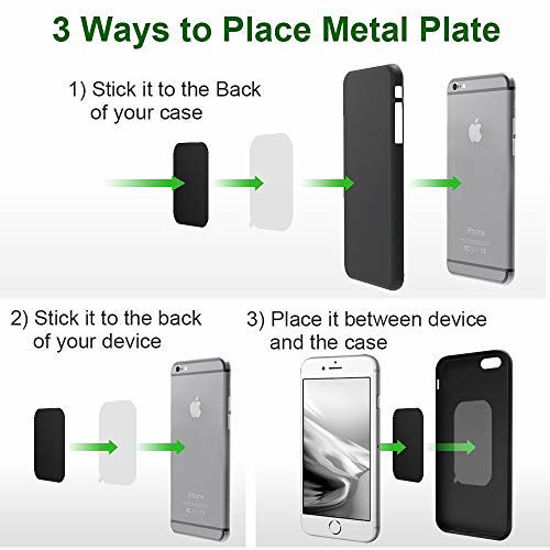 GetUSCart- Universal Metal Plates with 3M Adhesive for All Magnetic Car ...