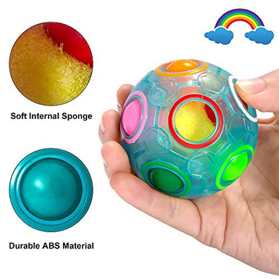 GetUSCart- Vdealen Magic Rainbow Puzzle Ball, Fidget Ball Puzzle Game ...