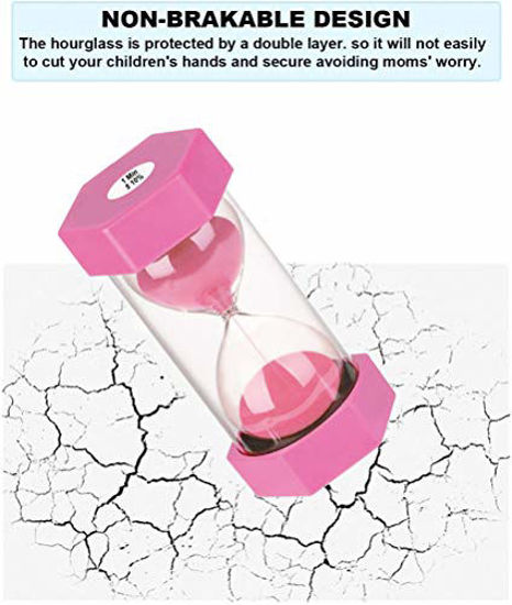 GetUSCart- 20 Minute Sand Timer Hourglass, SuLiao Unbreakable Pink Sand ...