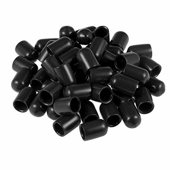 GetUSCart- uxcell 50pcs Rubber End Caps 8.5mm ID Vinyl Round Tube Bolt ...