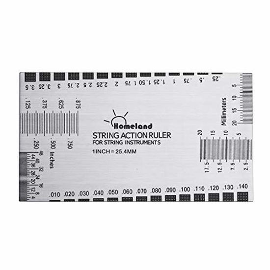 GetUSCart- Alnicov Stainless Steel String Action Ruler Guitar Setup ...