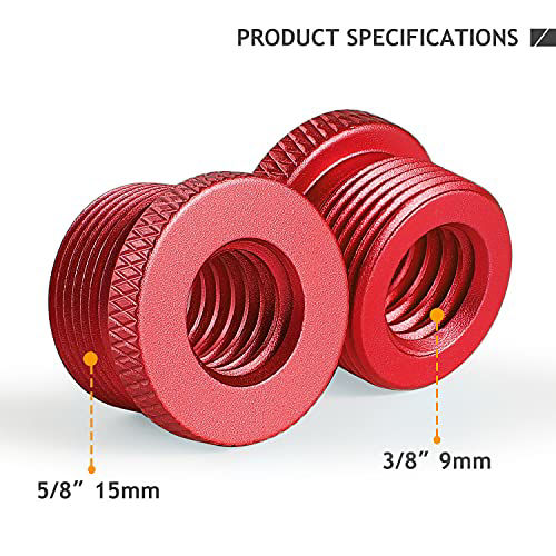 GetUSCart- 2 Pack Screw Thread Adapter, 5/8" Male to 3/8" Female Mic ...