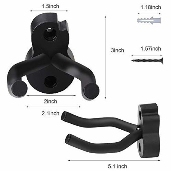 GetUSCart- 5pcs Guitar Hangers, Stands, Hooks, Holders, Wall Mount ...