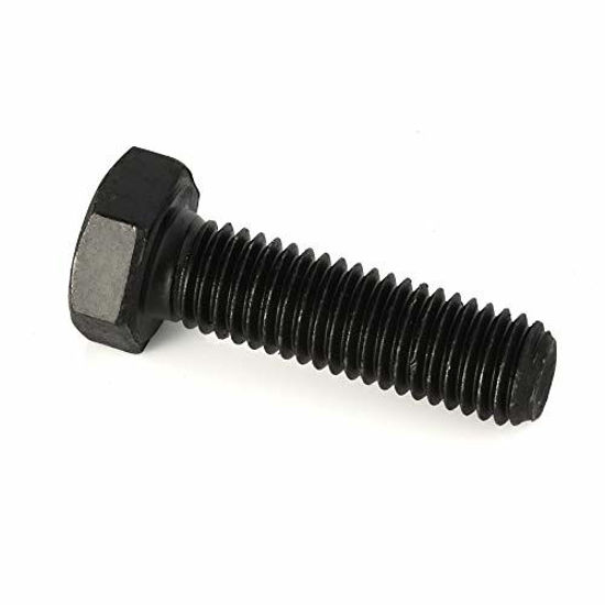 GetUSCart- M8 x 25mm Hex Head Screw Bolt, Fully Threaded, Alloy Steel Grade 12.9, Black Oxide ...