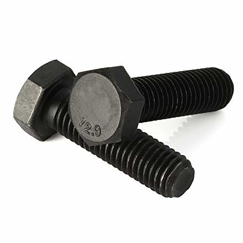 GetUSCart- M8 x 25mm Hex Head Screw Bolt, Fully Threaded, Alloy Steel ...