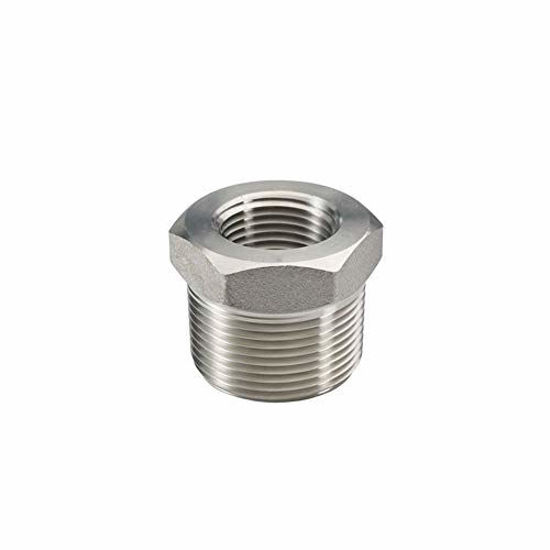 GetUSCart- Beduan Stainless Steel Reducer Hex Bushing, 3/4" Male NPT to 1/2" Female NPT ...