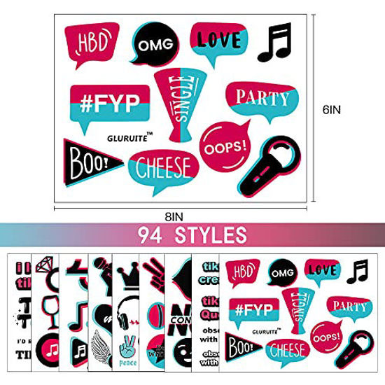 GetUSCart- Music Temporary Tattoos Stickers (94 Styles), Mixed Style ...