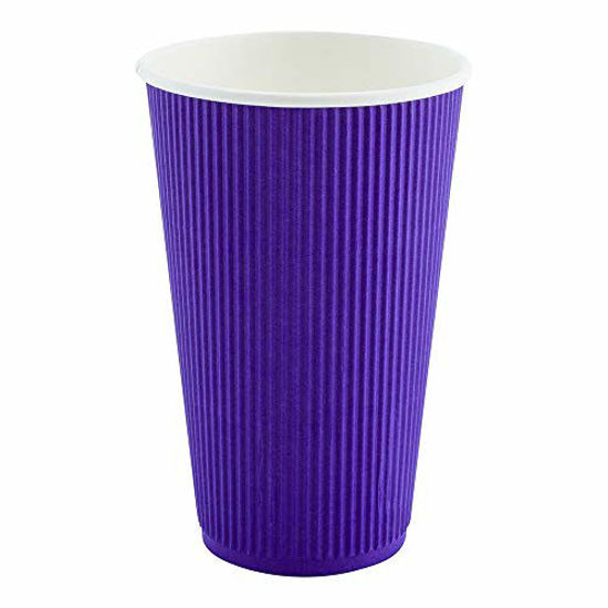 GetUSCart- 20 Ounce Paper Coffee Cups, 10 Ripple Wall Disposable Paper ...