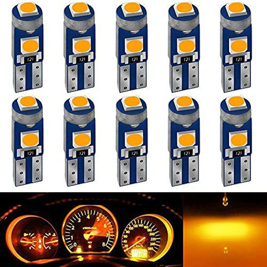 GetUSCart- AUXLIGHT Amber Yellow T5 37 74 2721 PC74 PC37 LED Bulb, 3030 ...