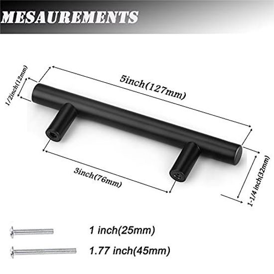 GetUSCart- 5 Pack Probrico Black Stainless Steel Kitchen Cabinet Door ...