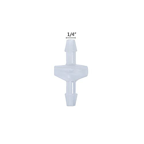 GetUSCart- 10 Pack 1/4 inch Plastic Check Valve, One Way Barb Hose ...