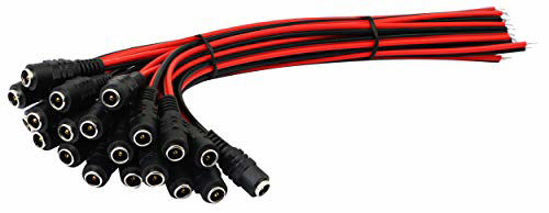 GetUSCart- zdyCGTime 25CM DC Power Pigtail Cable, 12V 1-3A DC 5.5mm x 2 ...