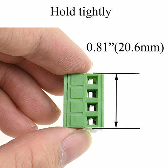 GetUSCart- Hahiyo PCB Screw Male Female 300V 15A Terminal Block Mount ...