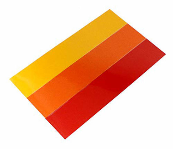 GetUSCart- iJDMTOY 10-Inch Classic Retro Style Tri-Color Stripe Decal ...