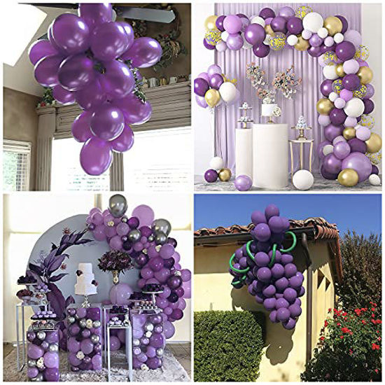 GetUSCart- PartyWoo Purple Balloons, 100 pcs 10 Inch Grape Party ...