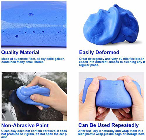 GetUSCart- EVSOFMLF Clay Bar Clay Bars Auto Detailing Magic Clay Bar 2 ...