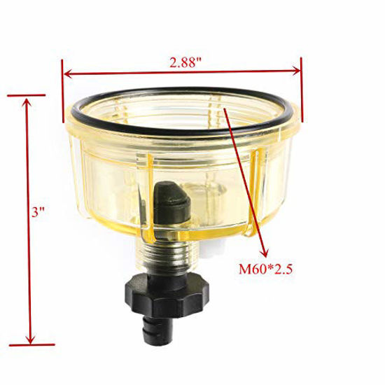 GetUSCart- iFJF R12T Nylon Water Collection Bowl of Fuel Filter/Water ...