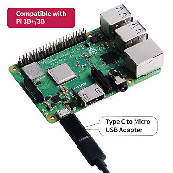 GetUSCart- GeeekPi Raspberry Pi 4 Power Supply with ON/Off Switch, 5V ...