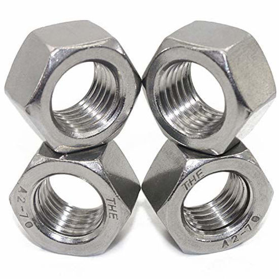 GetUSCart- Fullerkreg 1/2-13 Stainless Steel Finished Hex Nut, 304 ...