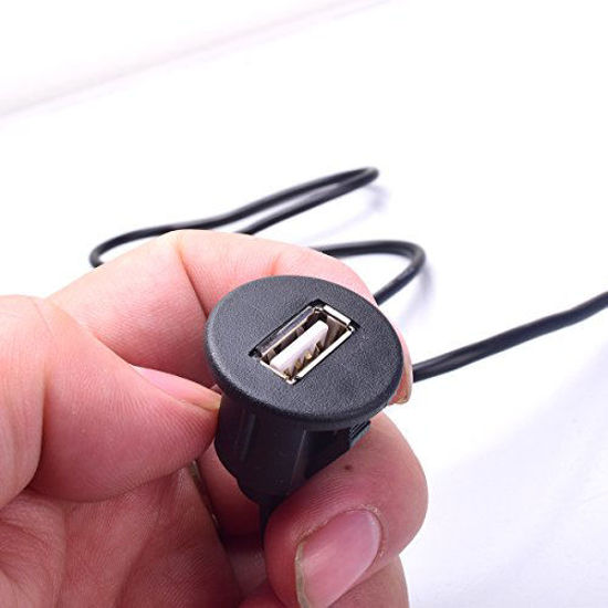 GetUSCart- Universal Auto USB Extension Cable Dashboard Flush Mount for ...