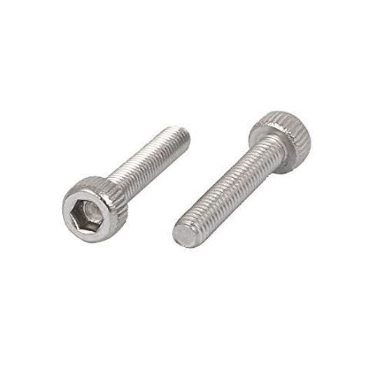 GetUSCart- uxcell M3x12mm Thread 304 Stainless Steel Hex Socket Head ...