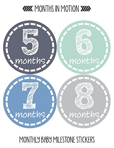 GetUSCart- Months in Motion Baby Monthly Stickers - Baby Milestone ...