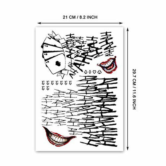 GetUSCart- Fake Temporary Tattoos, 3-Sheet Men Temporary Tattoo Sticker ...