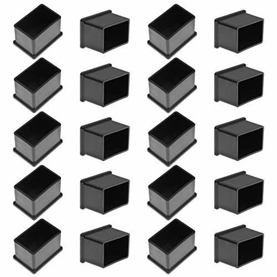 GetUSCart- Bonsicoky 20Pcs Rectangle Rubber Furniture Leg Caps 1" x 1-1 ...
