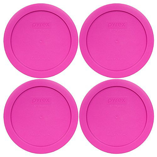 GetUSCart- Pyrex 7201-PC Pink Food Storage Replacement Lid Covers - 4 Pack