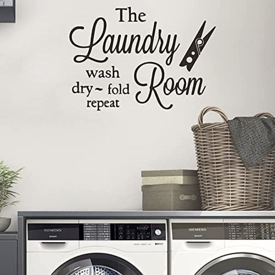 GetUSCart- Laundry Room Stickers Art Quotes Words Removable Wall Decor ...