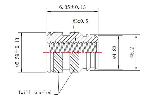 GetUSCart- [initeq] M3-0.5 Threaded Heat Set Inserts for 3D Printing ...