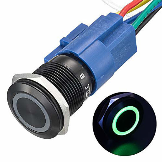 GetUSCart- APIELE 19mm Momentary Push Button Switch On Off Aluminium ...