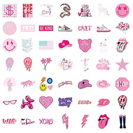 GetUSCart- 102PCS Preppy Vinyl Sticker Party Supplies Vinyl Waterproof ...